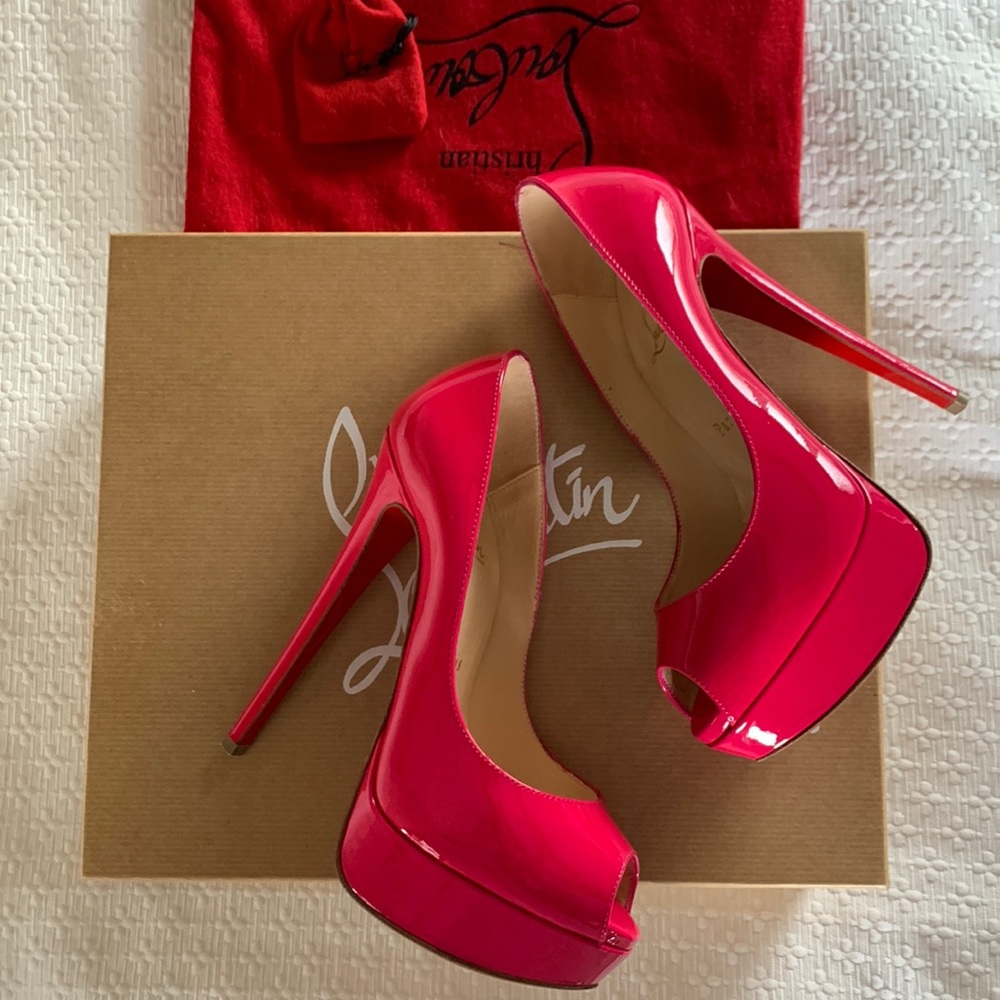 Christian Louboutin Lady Peep Hot Pink Size 36 - Gem